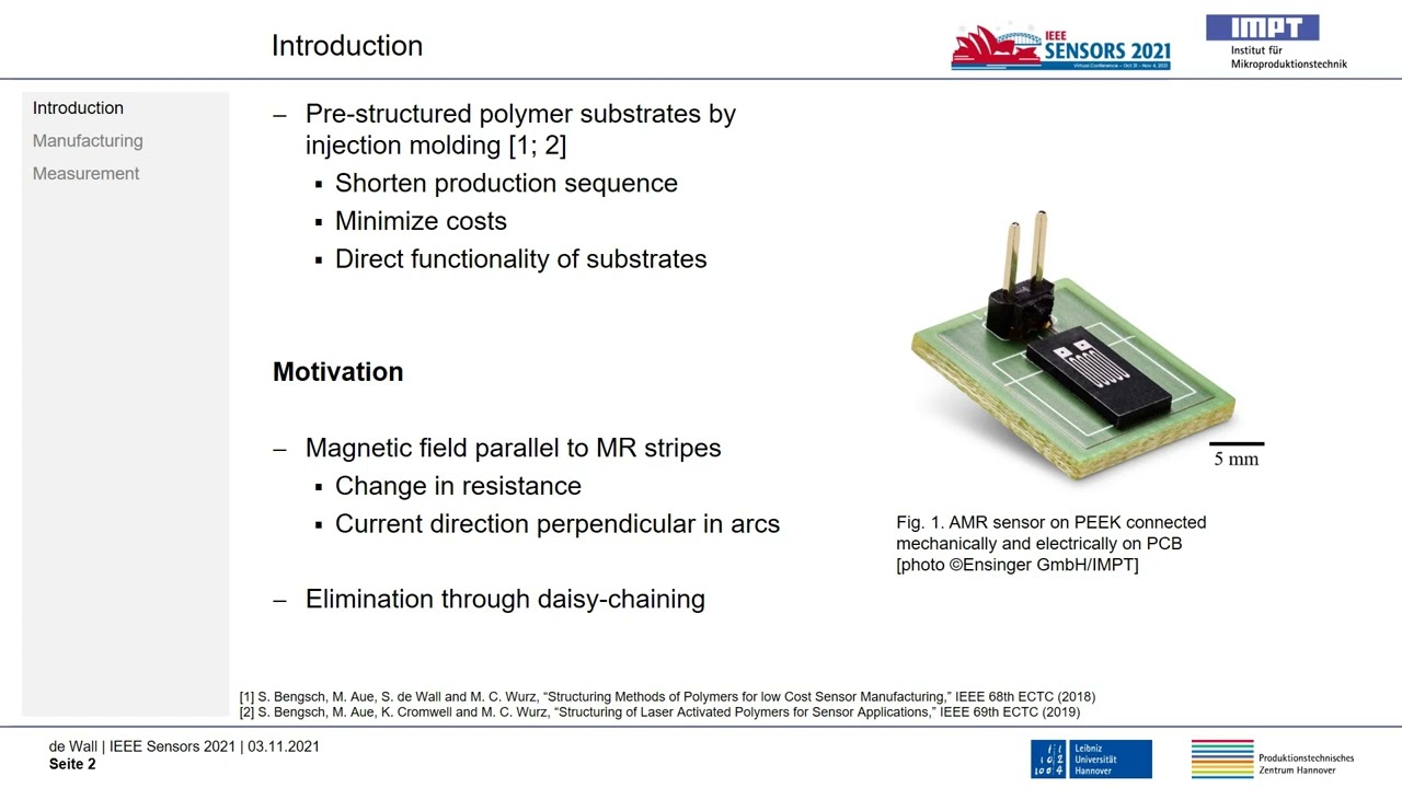 Anisotropic Magneto-Resistive Sensor Effect Based Sensor Using Daisy ...