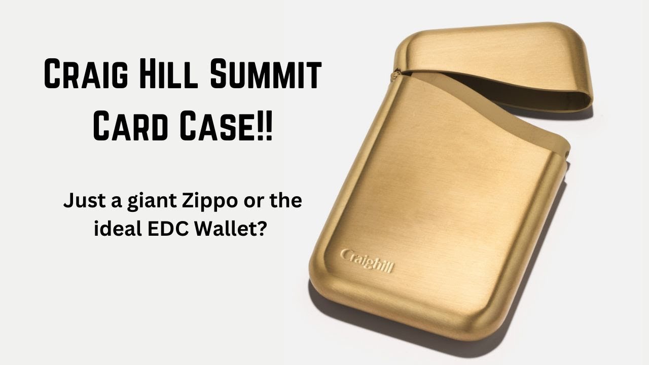 Review of the Craig Hill Summit Card Case EDC Wallet!! - YouTube