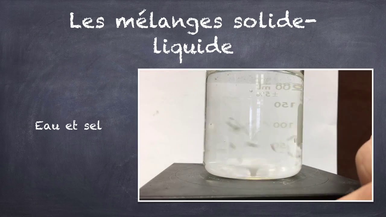 Mélange homogène et hétérogène - YouTube