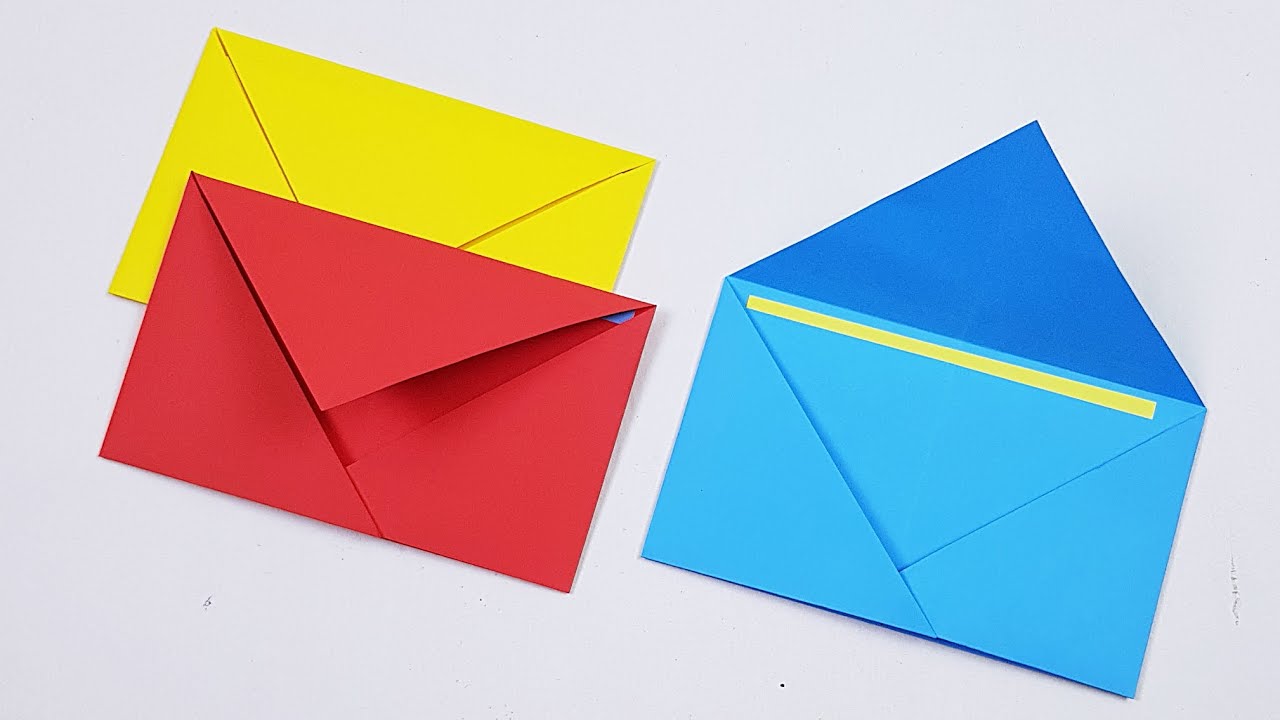 2 Menit Cara Membuat Amplop Kertas Tanpa Lem - YouTube