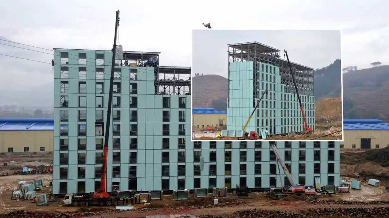 Broad Sustainable Building Time Lapse - "18B9" Model - Fujian - YouTube