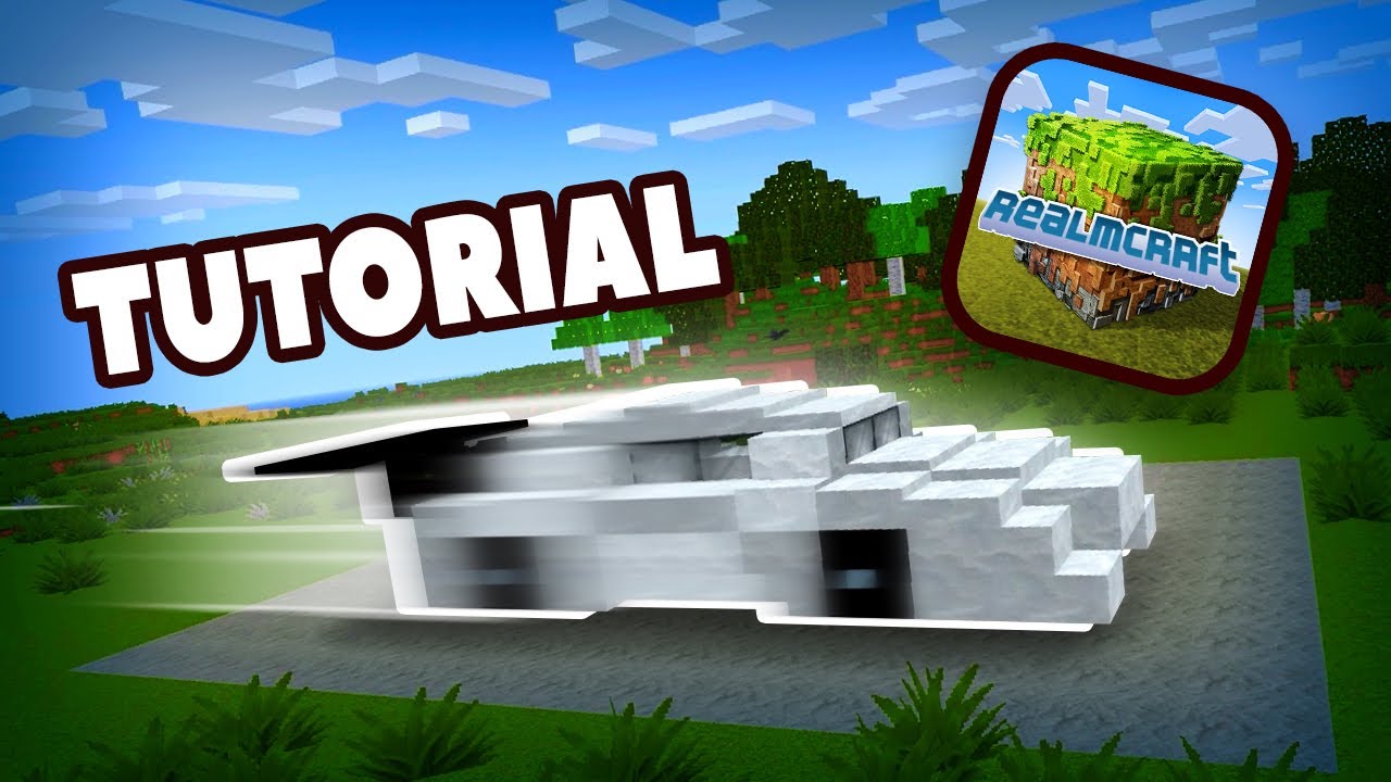 How to build a car - SUPERCAR in free Minecraft - RealmCraft Game f2p # ...
