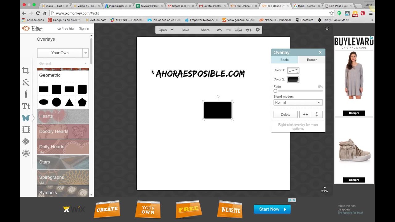 Cómo usar picmonkey - YouTube