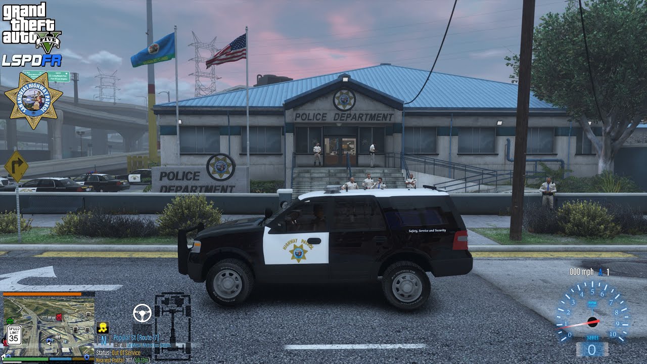 GTA V - LSPDFR 0.4.9🚔 - SAHP/CHP - Highway Patrol - Arrest Warrant ...