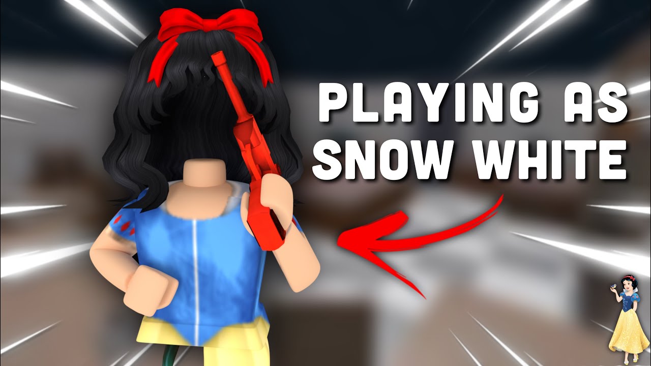 PLAYING MM2 AS SNOW WHITE - YouTube