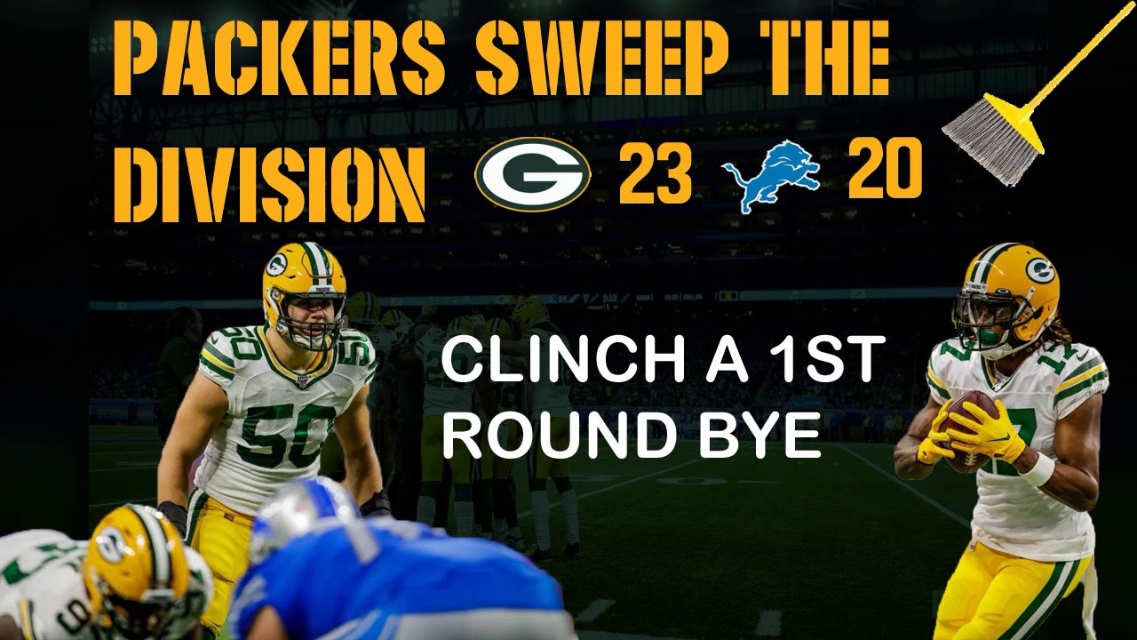 Packers Sweep The Division & Clinch a 1st Round Bye - YouTube