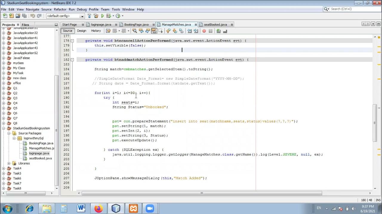 Java Swing & AWT-Stadium Seat Booking System-18222 - YouTube