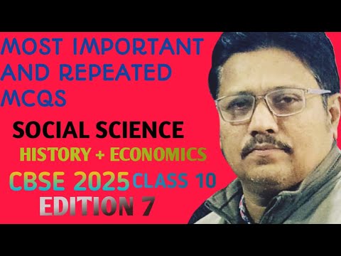 MOST IMPORTANT MCQS SST CLASS 10||SOCIAL SCIENCE CLASS 10 MCQS||CBSE ...