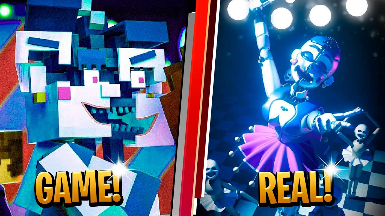 ANIMATRONICS VIDA REAL VS. ANIMATRONICS MINECRAFT!! Parte 3! - YouTube