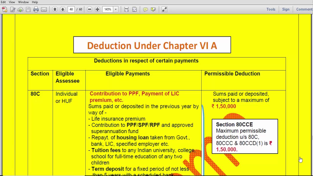 Deduction under chapter VIA !!Jr. Accountant!! Junior Accountant ...