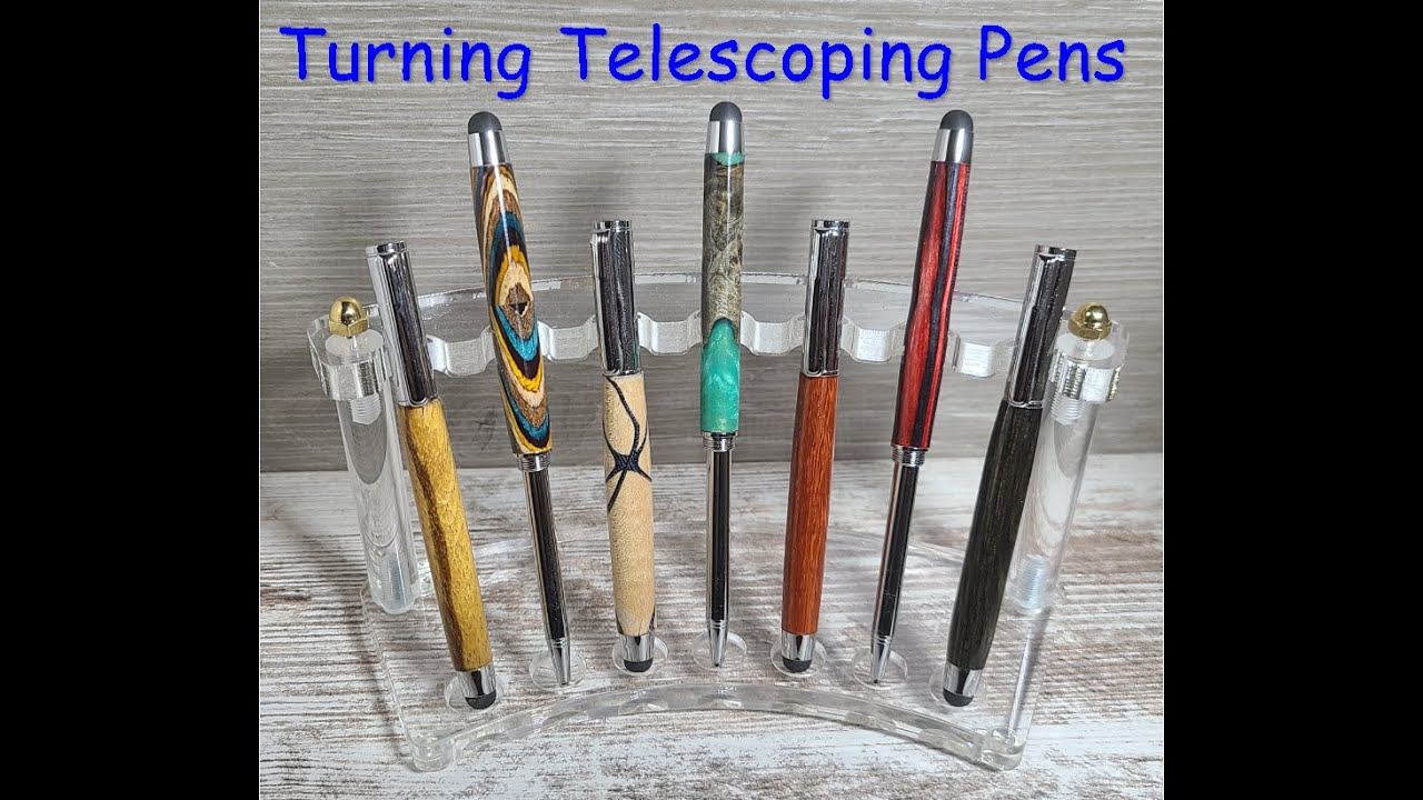 Turning a series of Telescoping Pens - YouTube