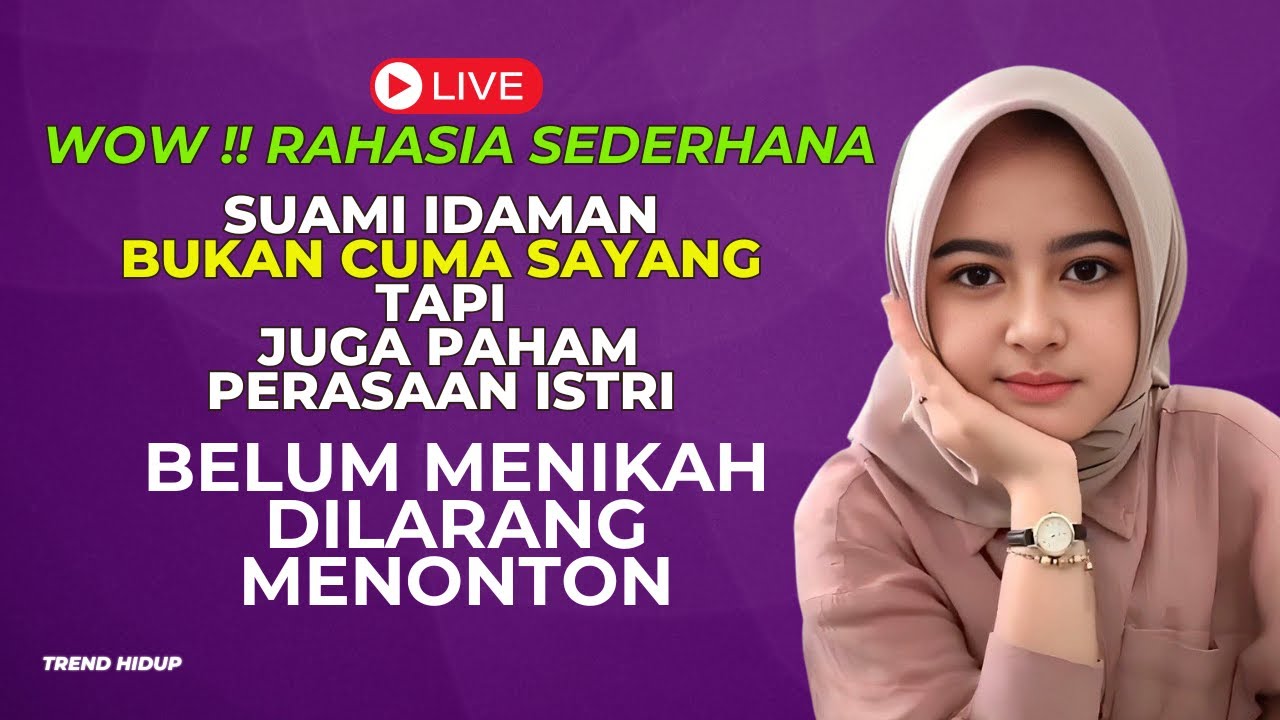 KAMU HARUS TAU INI⛔ Suami Idaman: Bukan Cuma Sayang, Tapi Juga Paham ...