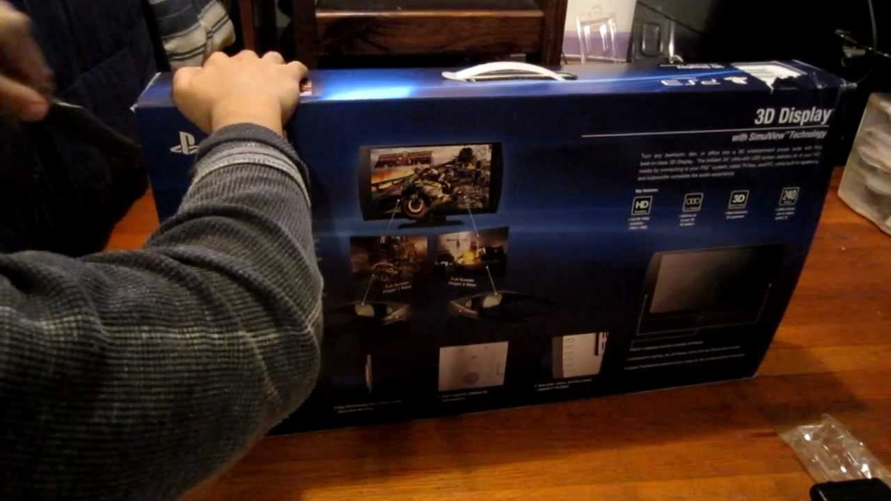 PlayStation 3D Display TV Unboxing W/ Motorstorm Apocalypse - YouTube