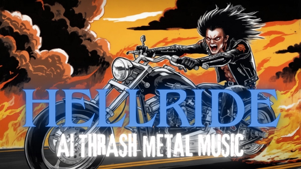 HELLRIDE 🤖 THRASH METAL Brutale sulla strada per l'inferno🤘Video Ufficiale 2024 - YouTube