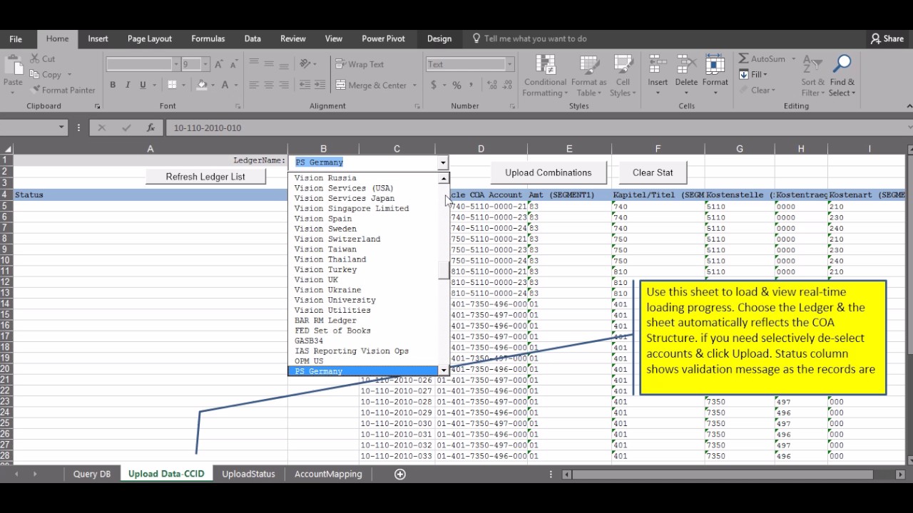 Loading Legacy GL Accounts into OracleEBS COA - YouTube