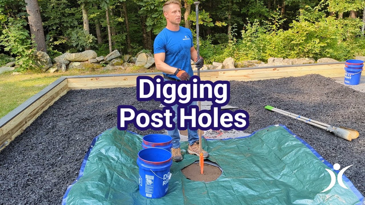 How To Dig Post Holes Fast - YouTube