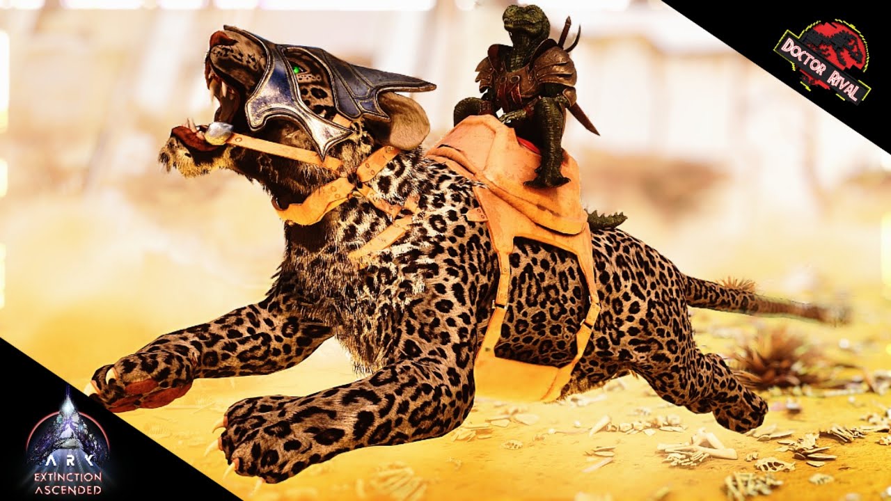 Taming a LEOPARD || Ark Extinction Ascended - YouTube