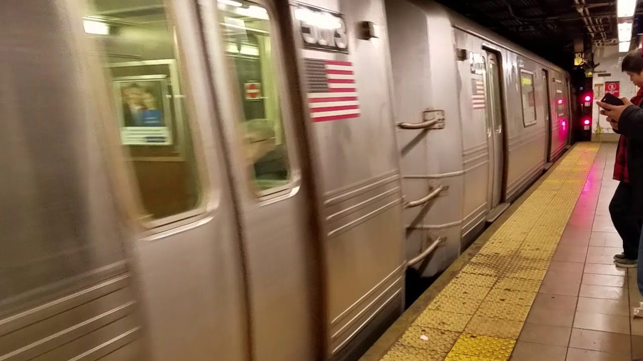 MTA NYCT: Manhattan bound R46 F train via West End departing Atlantic ...