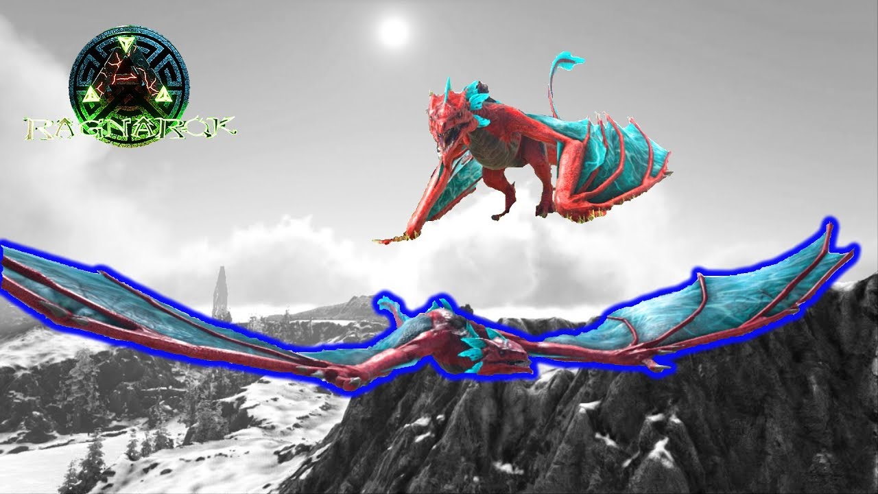 ARK Ice Wyvern Nests and Lightning Wyvern walk - YouTube