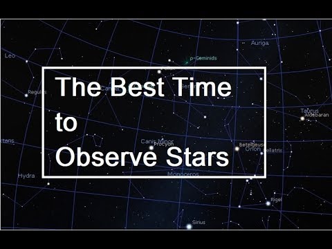 Astronomy GCSE Topic 6 The Best Time to Observe Stars - YouTube