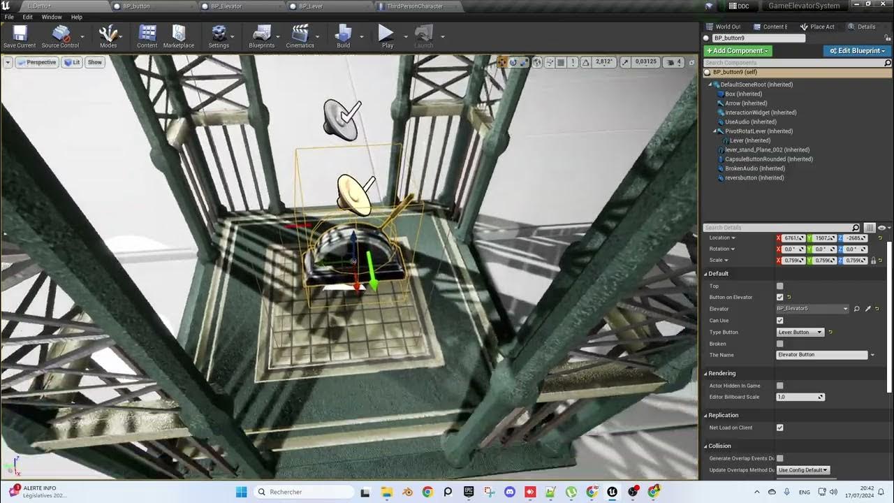 How to use Game Elevator System UE5 /UE4 - YouTube