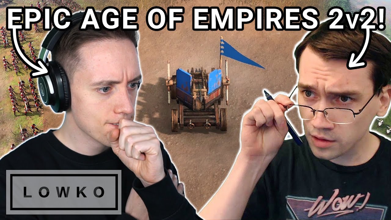 Age of Empires 4: StarCraft Grandmasters Play 2v2! (Lowko & Winter ...