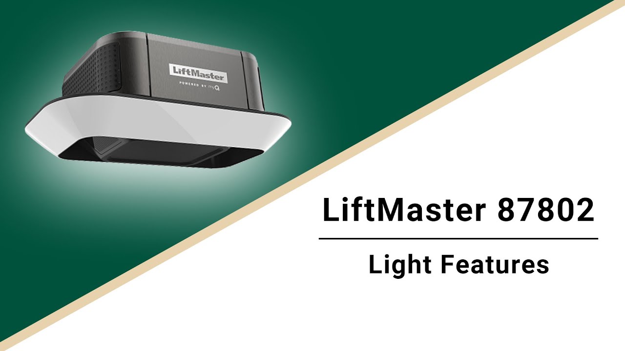 LiftMaster 87802 Light Features - YouTube