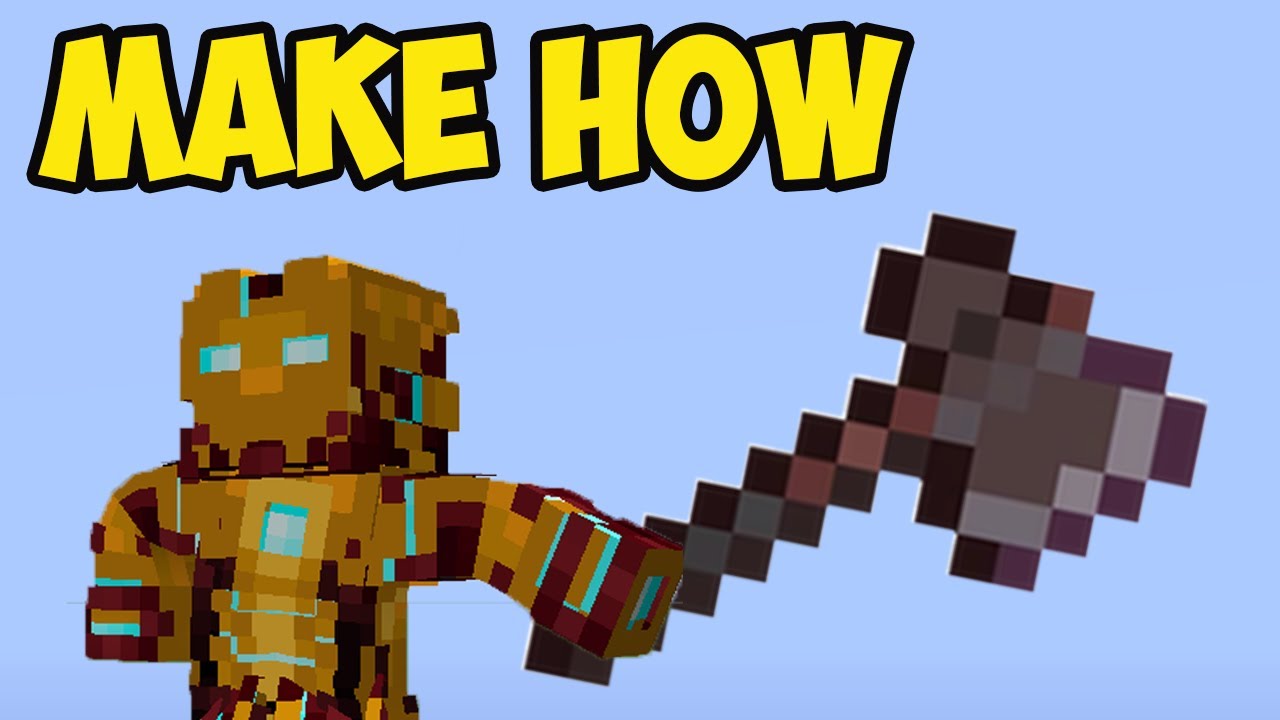 Minecraft How to Make NETHERITE AXE! - YouTube