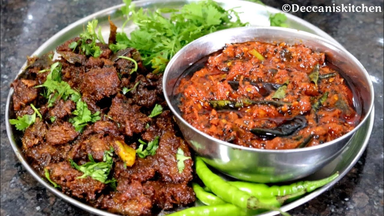 Tala hua gosht & Tamatar ki chutney /Hyderabadi lunch & Dinner combo ...