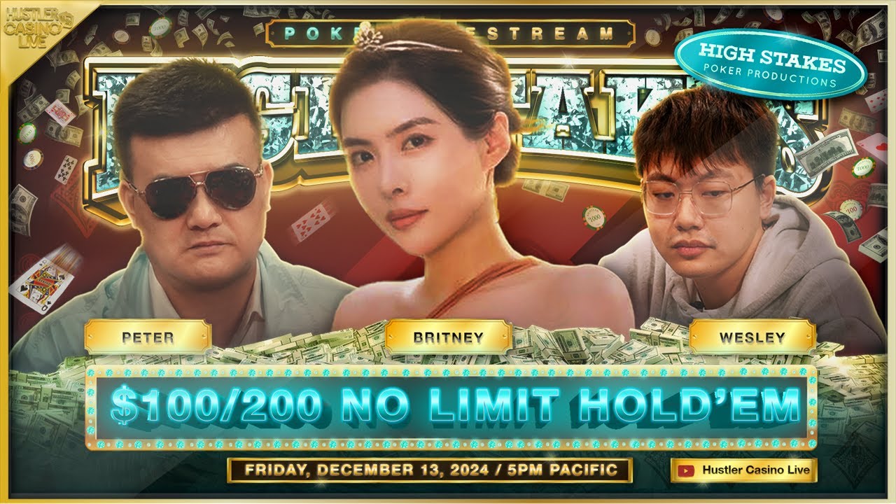 Britney, Peter, Wesley, Henry, Han & Mike X Play SUPER HIGH STAKES $100/200 - Commentary by ...