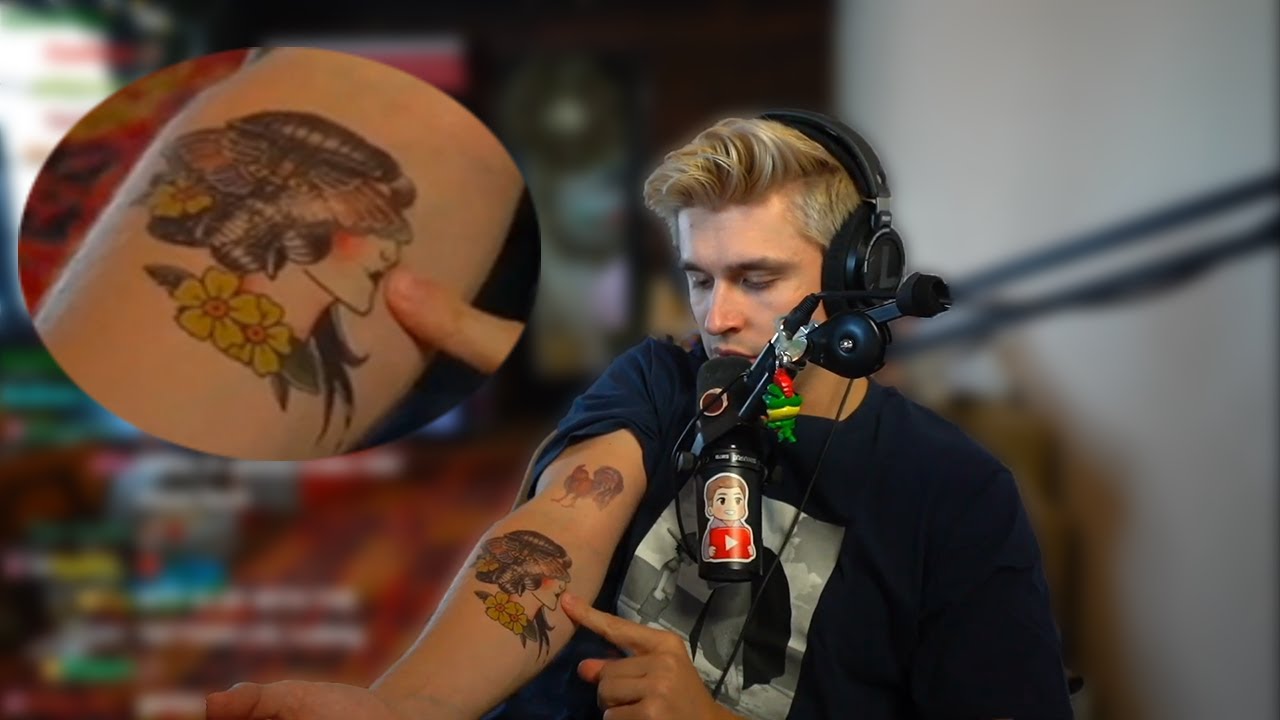 Ludwig's new tattoos - YouTube
