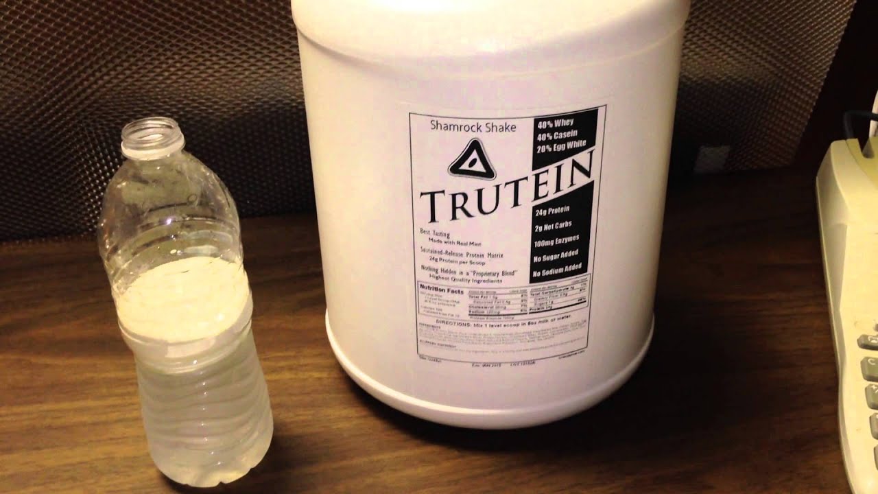 Trutein Shamrock Shake Protein Powder Review - YouTube