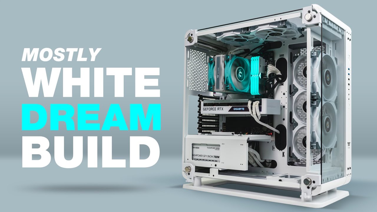 White PC Dream Build - Thermaltake Core P6 | ASMR PC Build with no ...