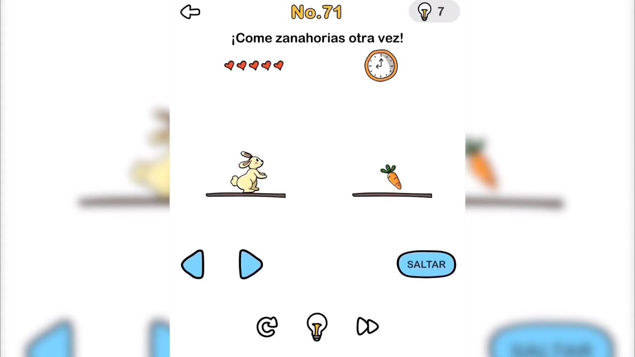 Brain Out | Nivel 71 - ¡Come zanahorias otra vez! - YouTube