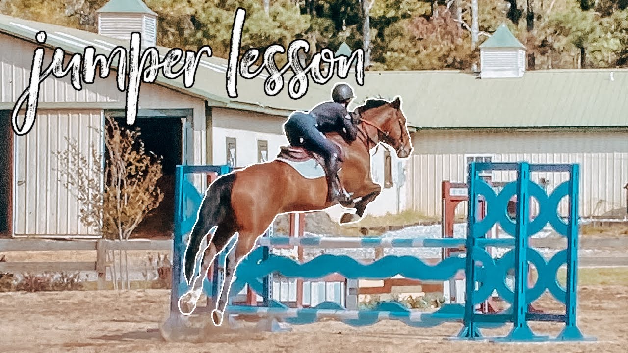 lesson voice over + riding a jumper horse!!! | Eleese S - YouTube