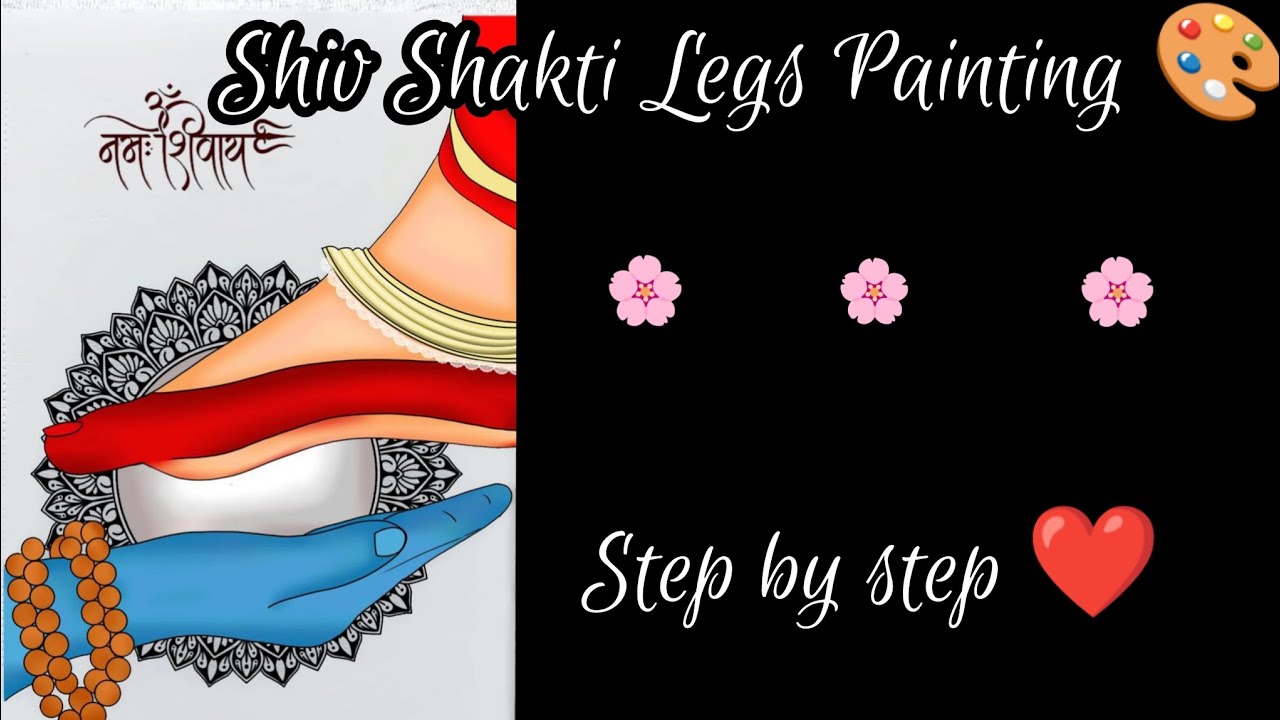 Step by Step Shiv Parvati Legs Painting 🎨🖌️#viral #shortvideo - YouTube