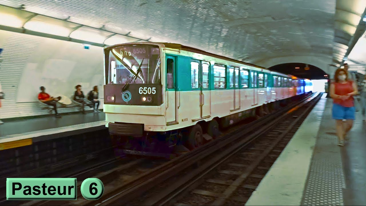 Pasteur | Line 6 : Paris métro ( RATP MP73 ) - YouTube