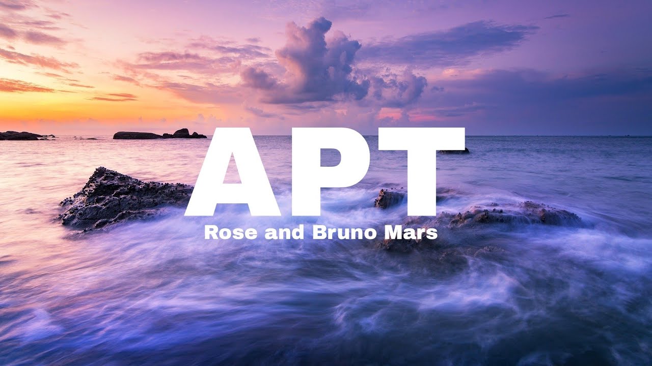 ROSÉ & Bruno Mars - Apt(Lyric Video) | Vibrant Visuals - YouTube