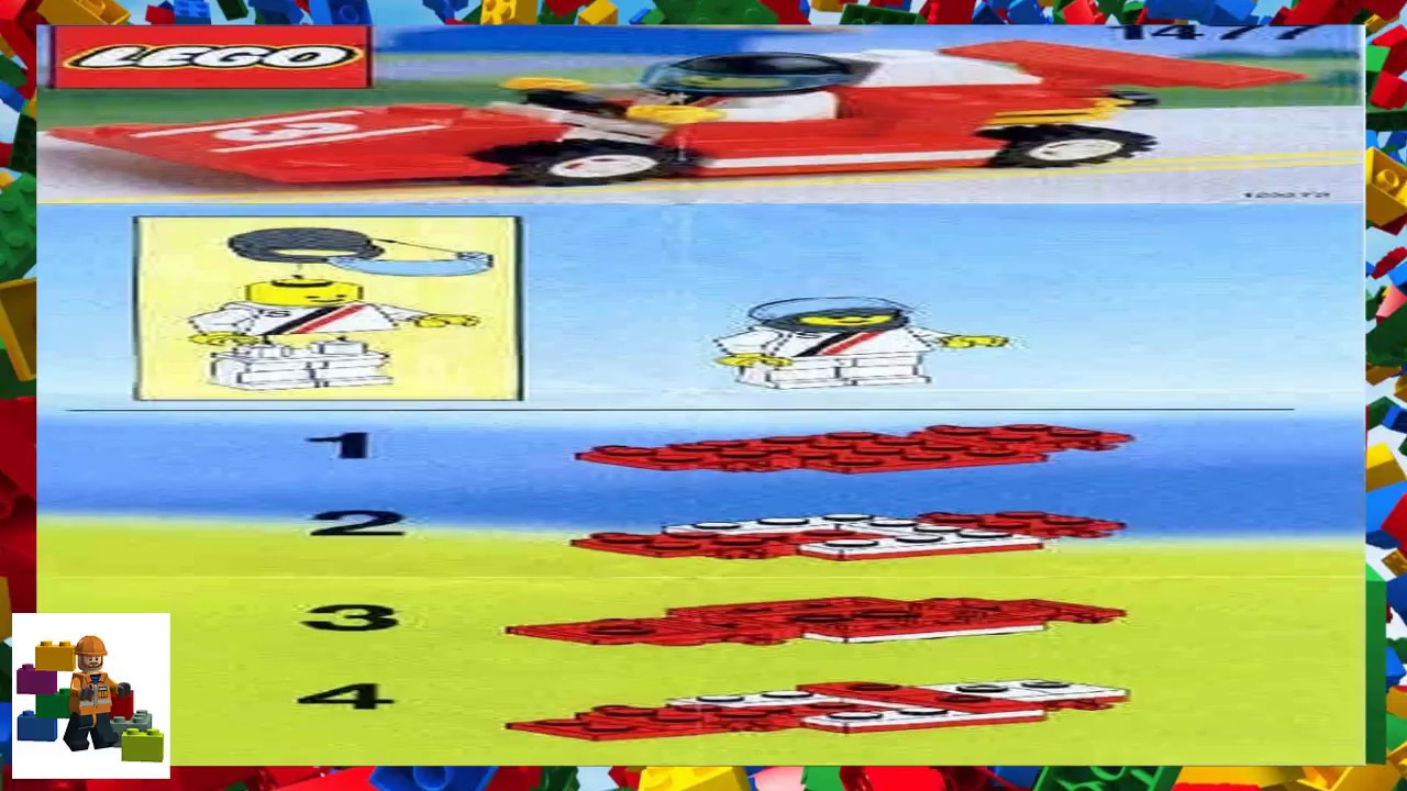 LEGO instructions - Town - Racing - 1477 - Red Race Car Number 3 - YouTube