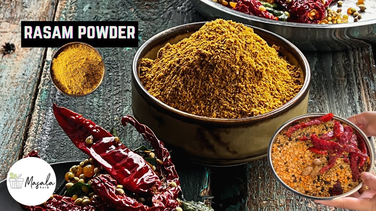 Traditional Rasam Powder Recipe | Rasam Podi | Rasam Powder Recipe With ...