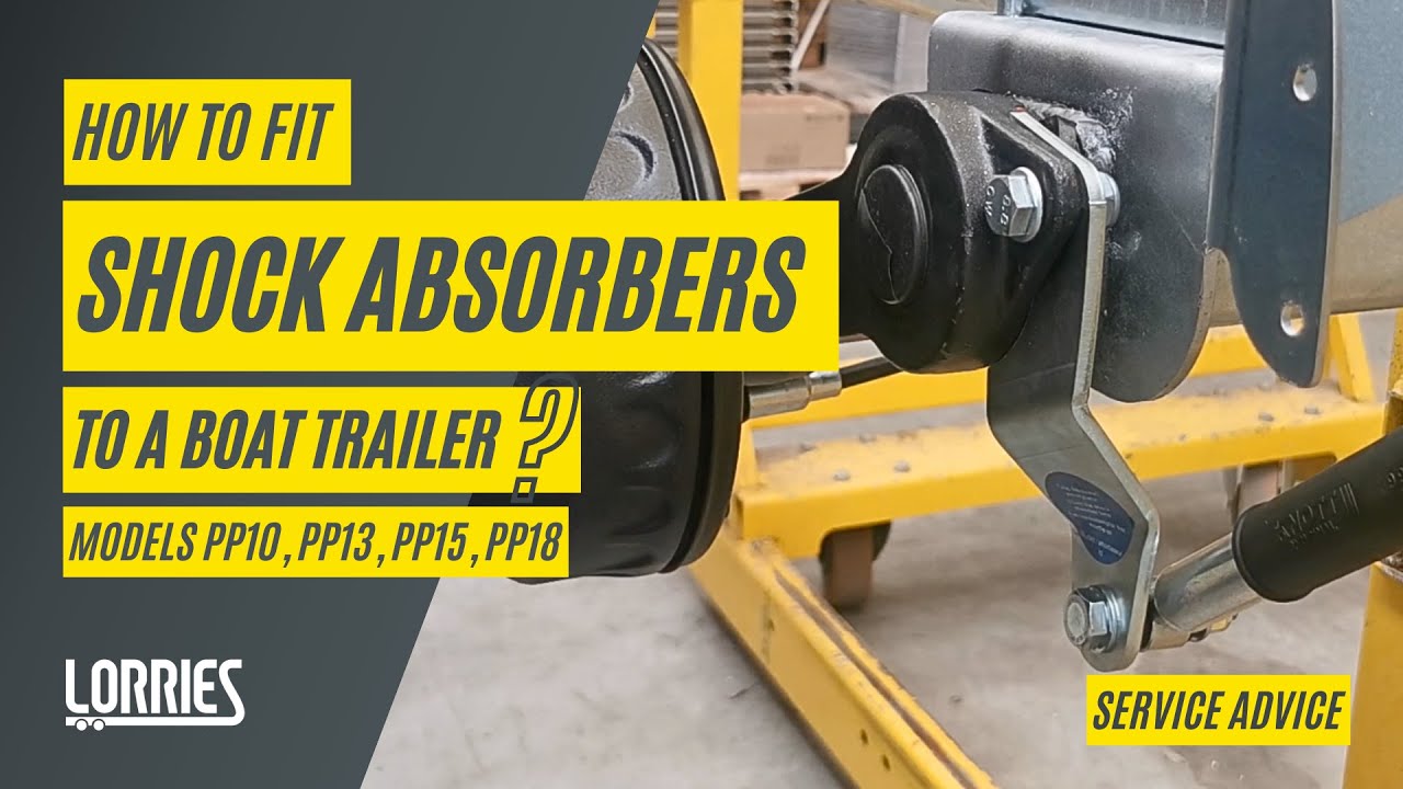 How to fit a shock absorber to single-axle boat trailer? - YouTube