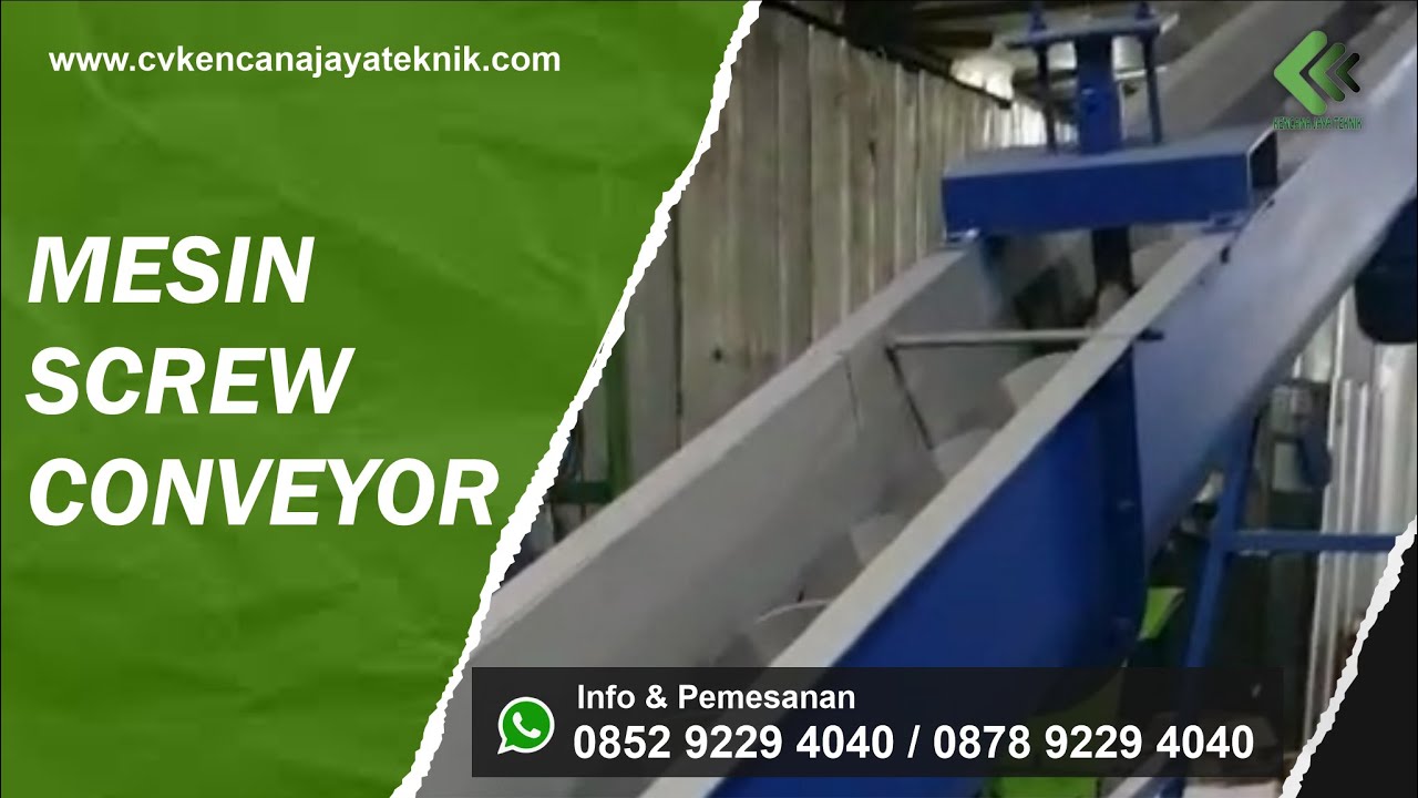 Mesin Screw Conveyor - YouTube