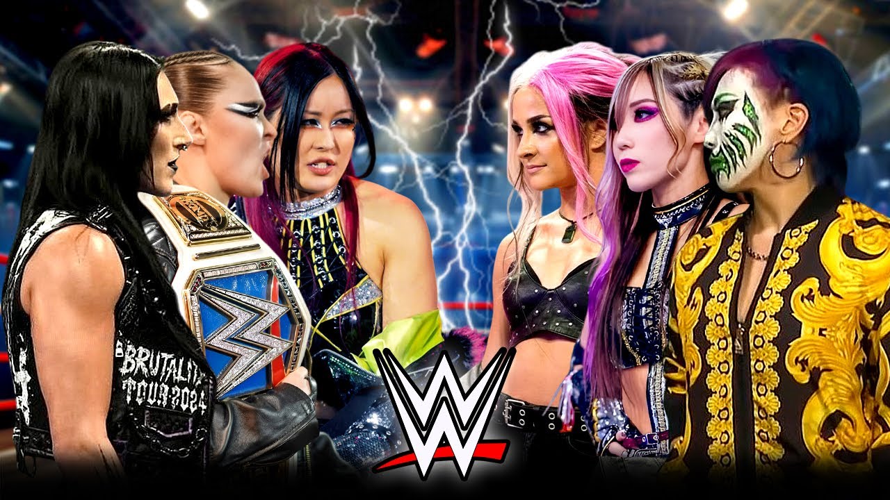 Rhea Ripley Ronda & Iyo Sky vs Asuka Dakota Kai & Kairi Sane | WWE 2K25 ...