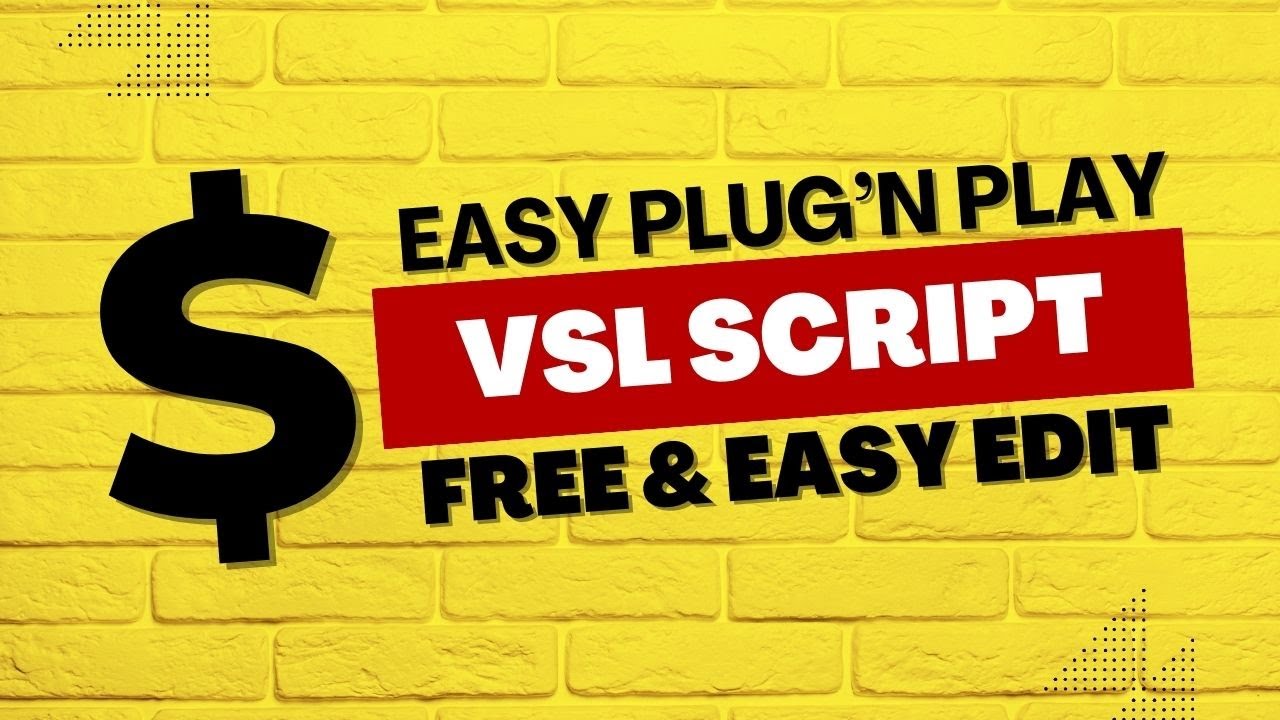 THE EASIEST VSL YOU CAN MAKE | FREE TEMPLATE INCLUDED - YouTube