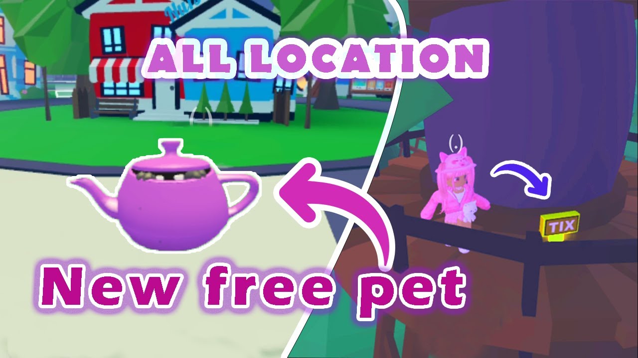 New free teapot pet and all the location of tix. in Adopt me 💗 - YouTube