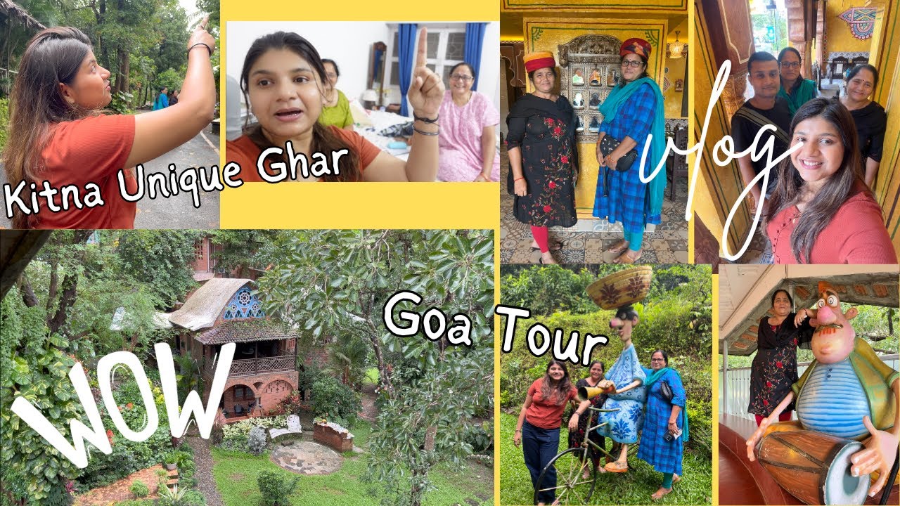 Kitna Unique Ghar😱 Mummy are Mausi ka Goa Tour Start😎 !! | Family Vlog ...