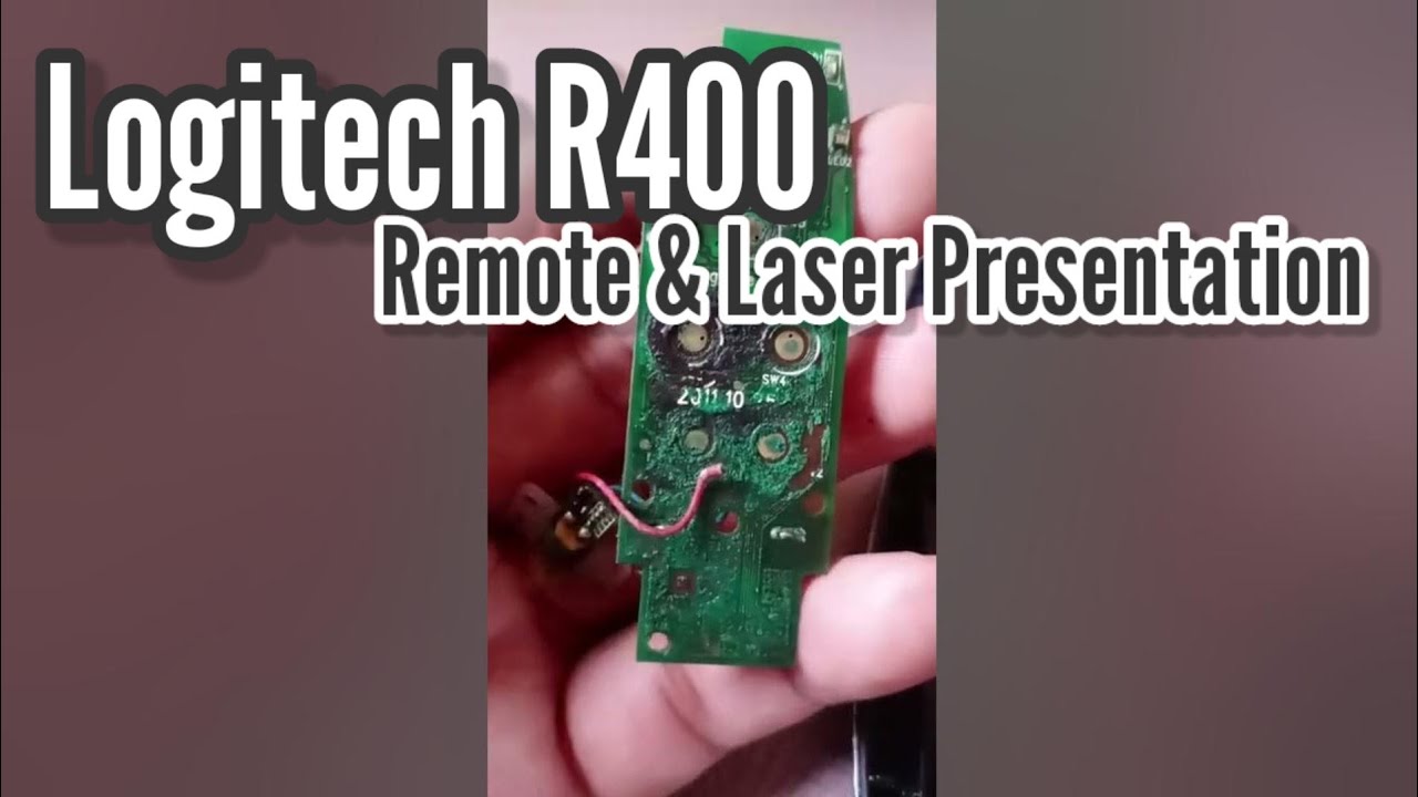 Logitech R400 Remote & Laser Presentation - YouTube