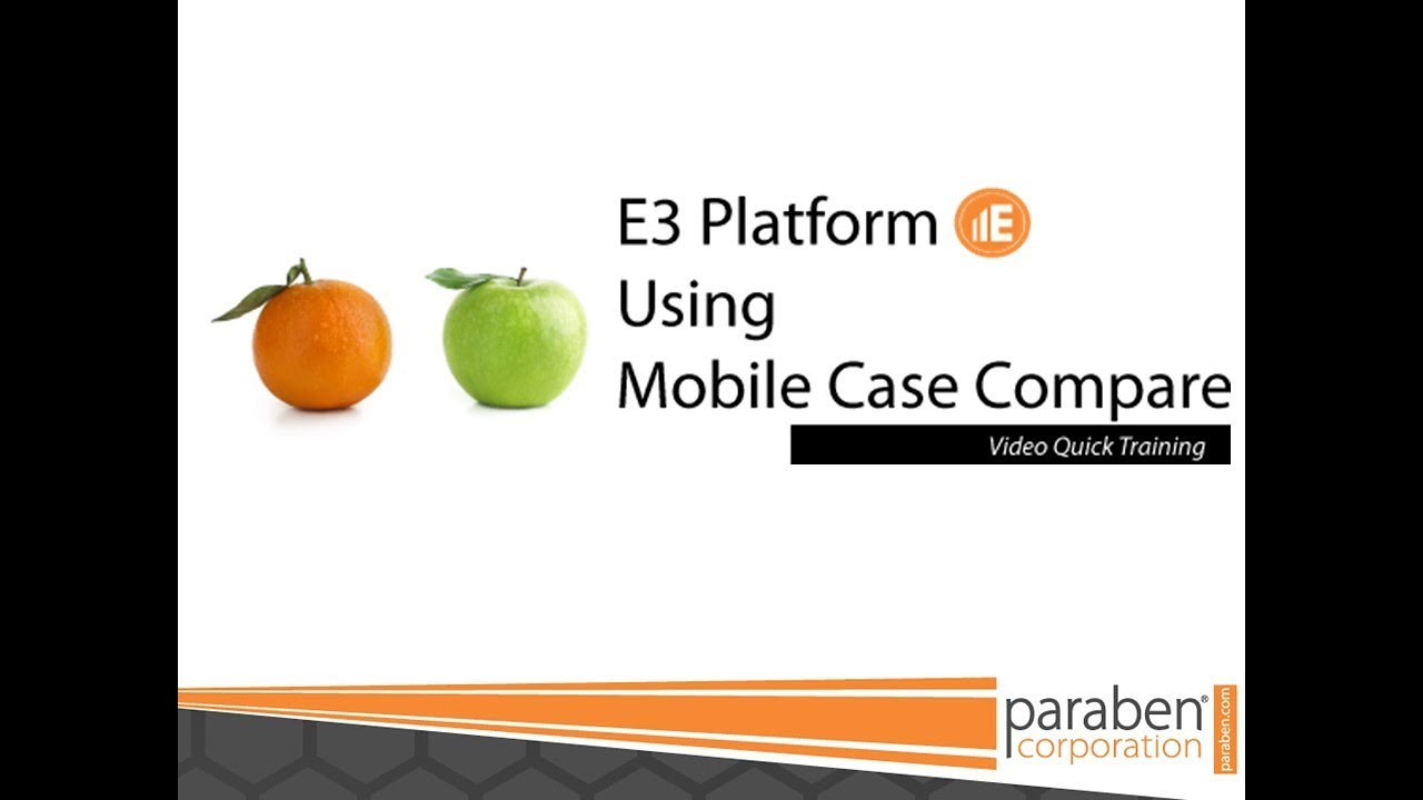 E3 Platform Using Mobile Case Comparer - YouTube