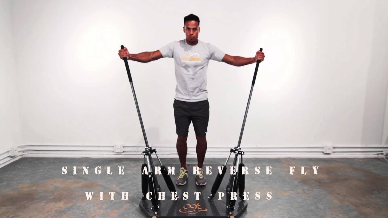 360 Single Arm Reverse Fly w/ Chest Press - YouTube