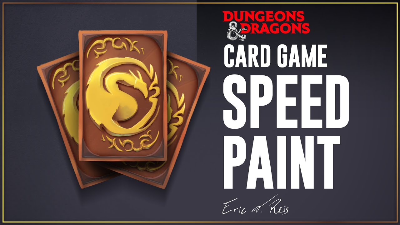 FANTASY CARD GAME ILLUSTRATION (Three Dragon Ante) - SpeedPaint - YouTube